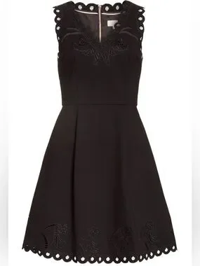 Ted Baker | Dresses | Ted Baker Emalise Embroidered Skater Mini Dress ...
